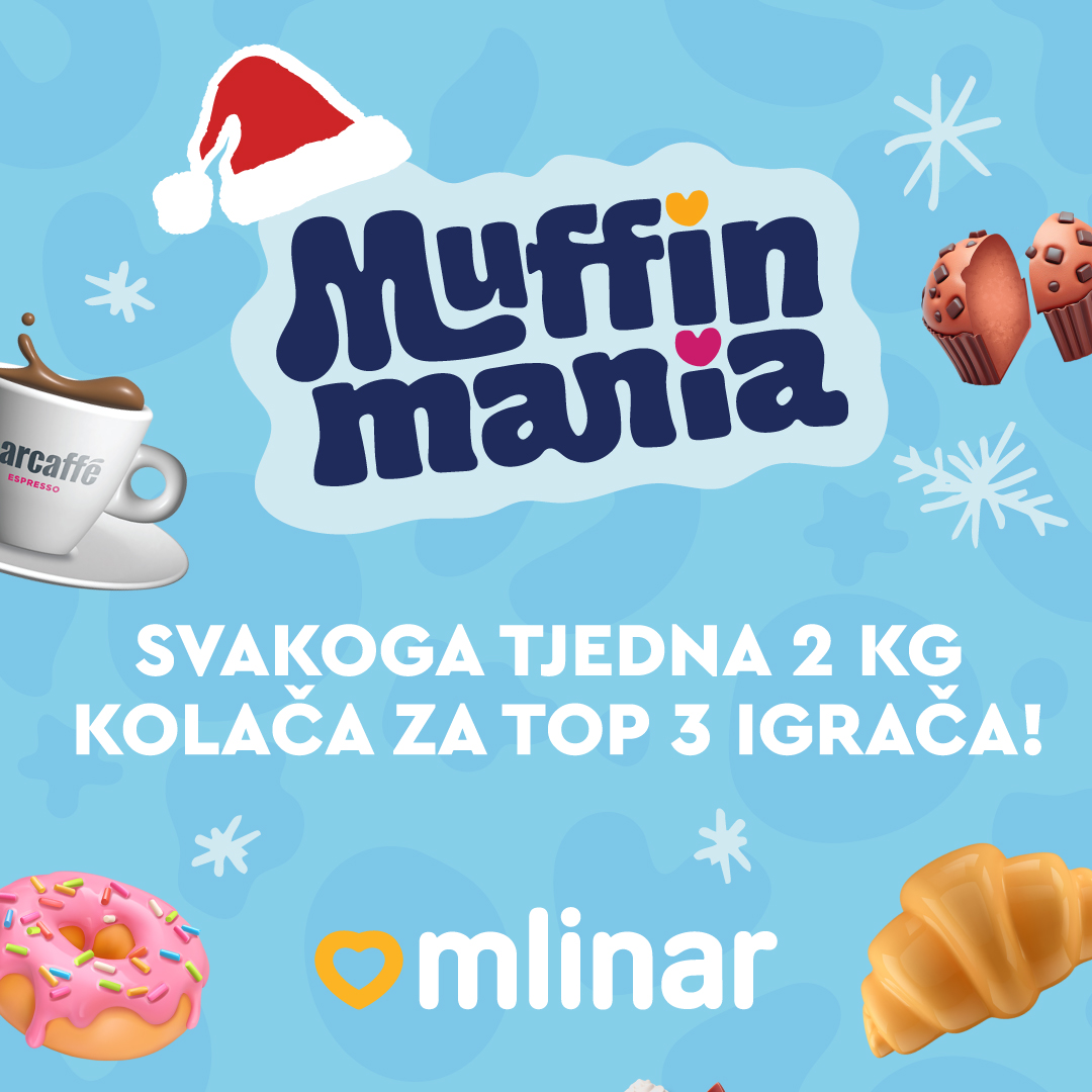 Mlinar | Božićna Muffin Manija – osvoji 2 kg domaćih kolača!